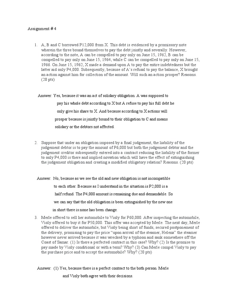 Assignment # 4 | PDF | Debt | Mortgage Loan