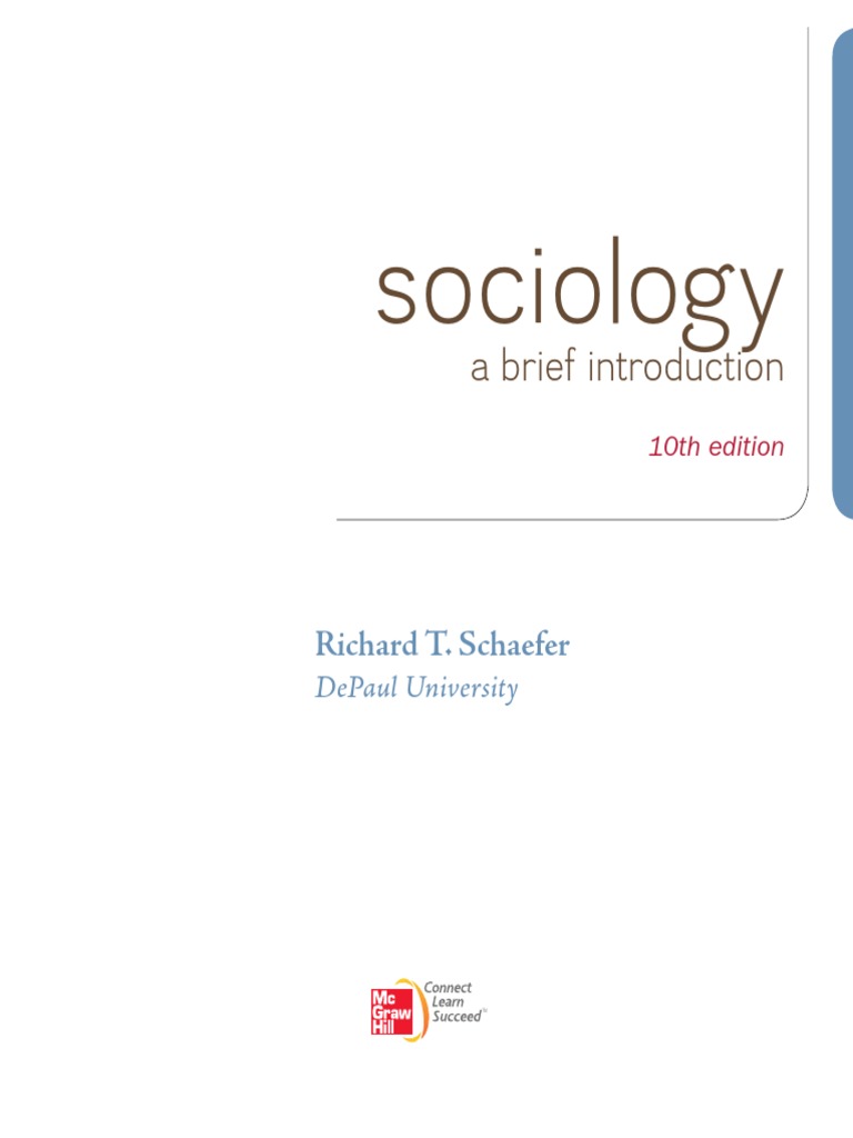 Sociology - R.T.Schaefer - Chapter - 1 | PDF | Sociology | Social Sciences