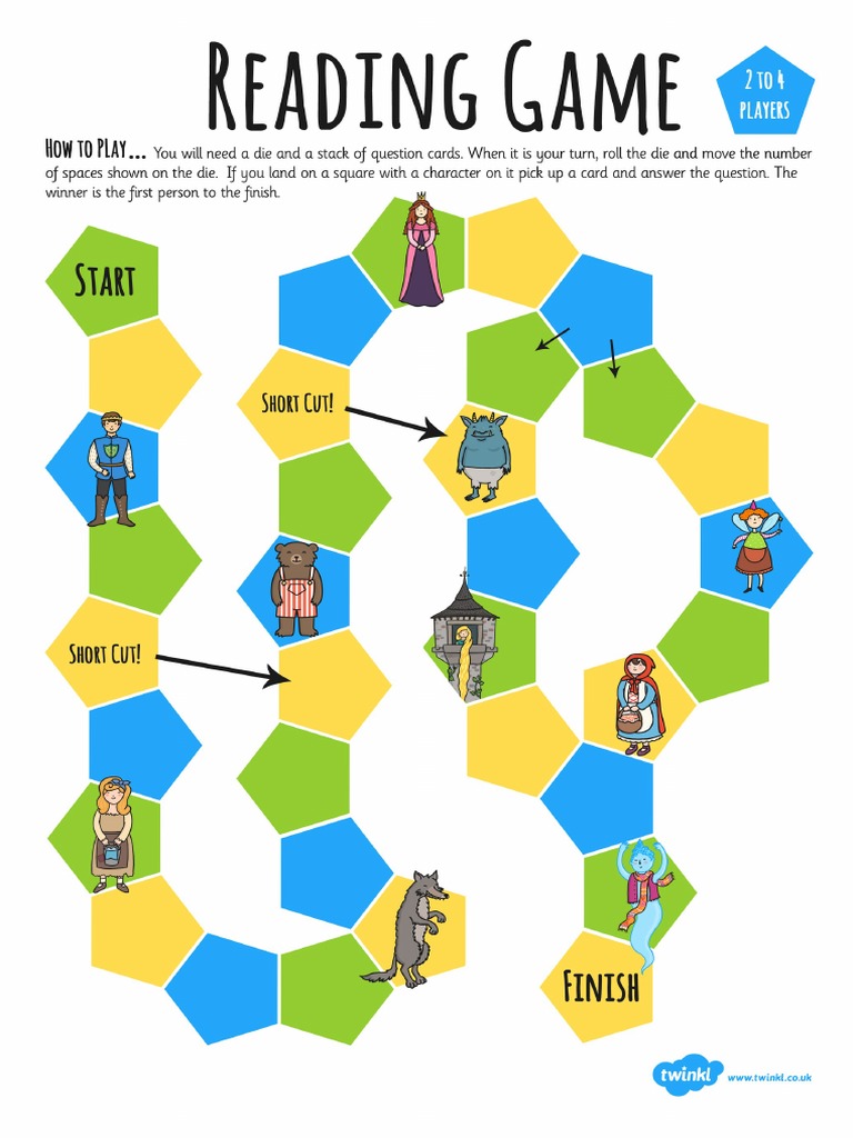 T L 2211 Reading Comprehension Board Game | PDF