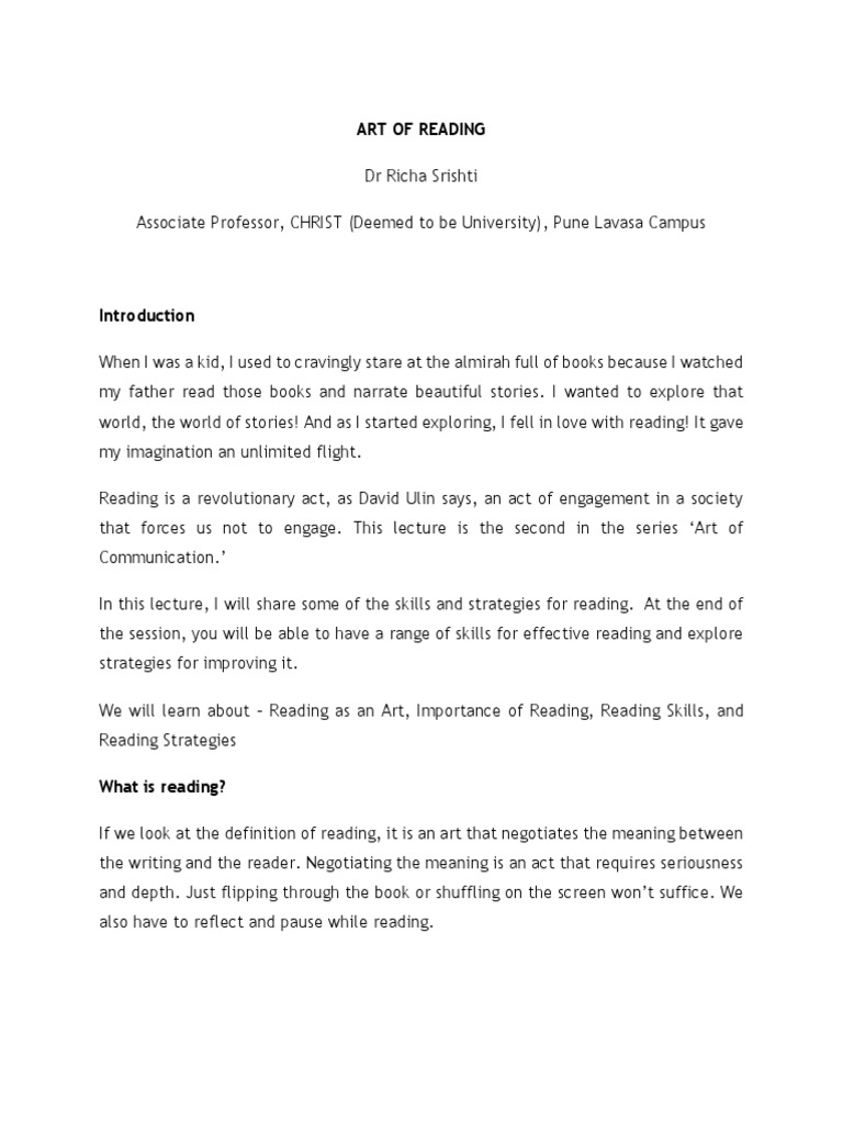 Reading Skills & Strategies Guide | PDF | Fluency | Behavior Modification