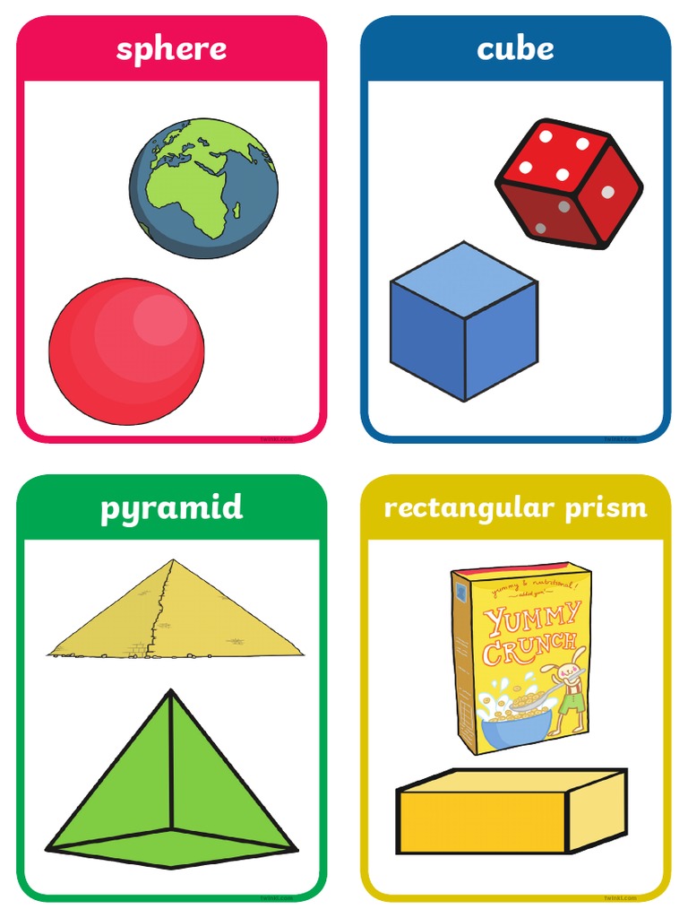 3d Shapes Flashcards | PDF