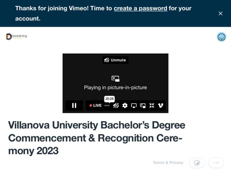 Villanova University Bachelor's Degree Commencement & Recognition ...