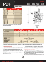 Clarke JU6H Specification Sheet | PDF | Horsepower | Engines