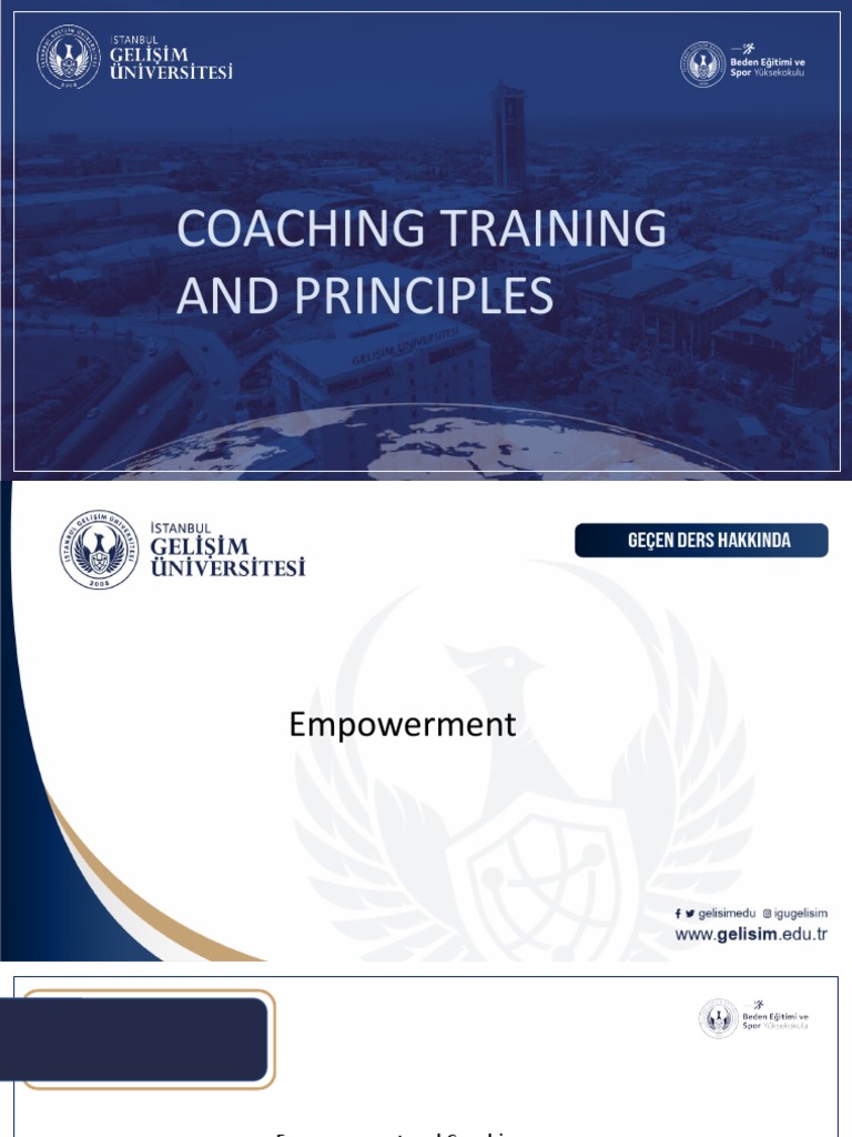 Coaching 8. Sunum | PDF | Empowerment | Leadership