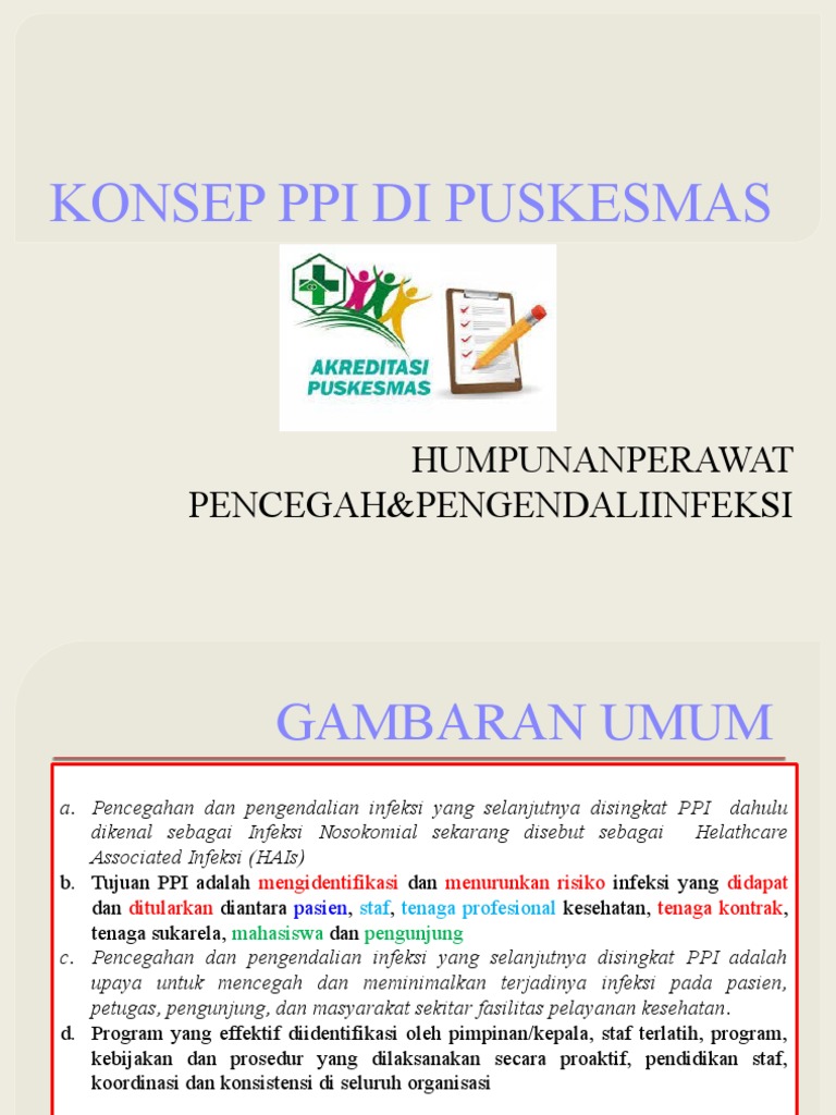 Standar Ppi Puskesmas | PDF