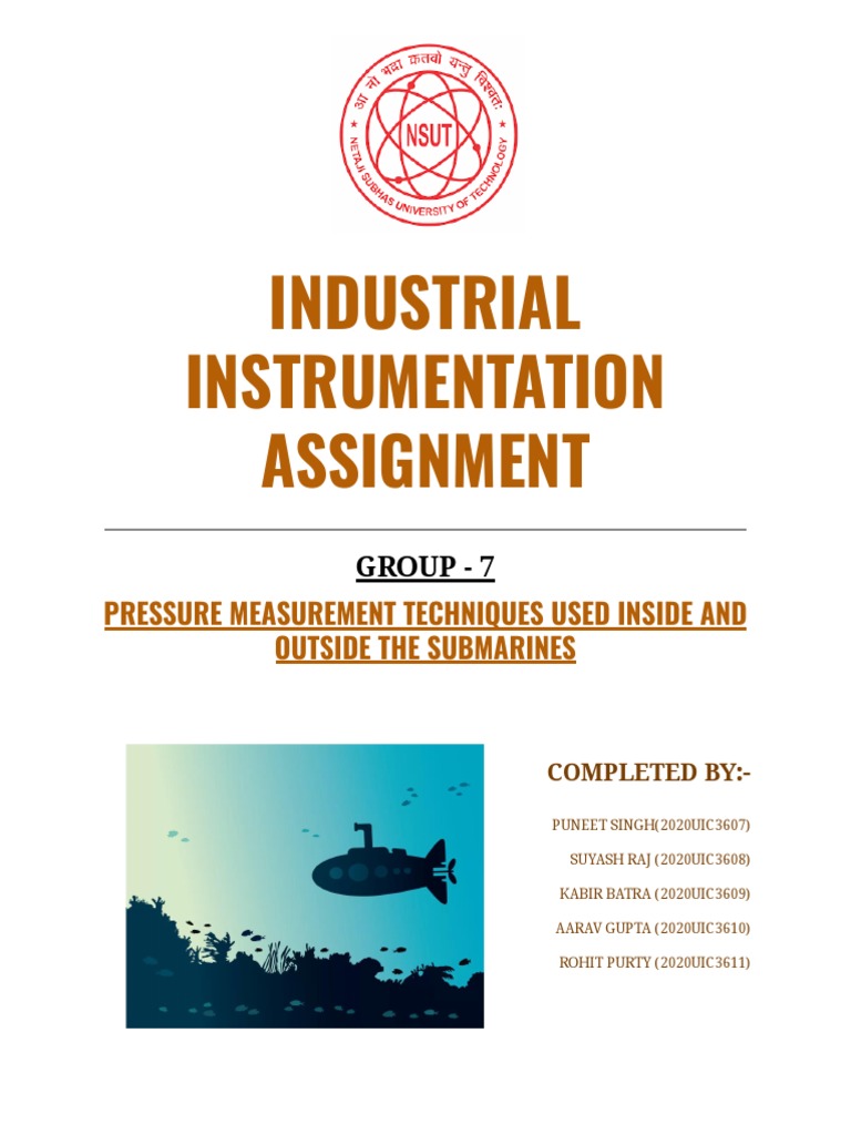 Group 7 | PDF | Pressure Measurement | Submarines