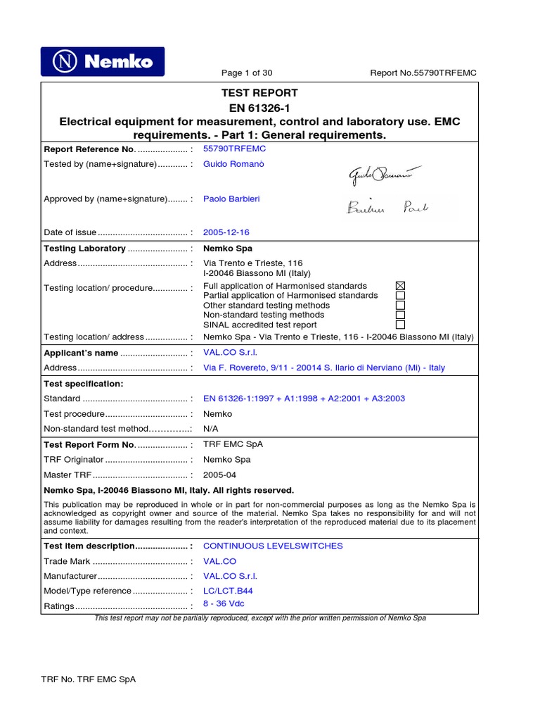 EN61326_1_zugehörige EMV Normen | PDF | Electromagnetic Compatibility ...