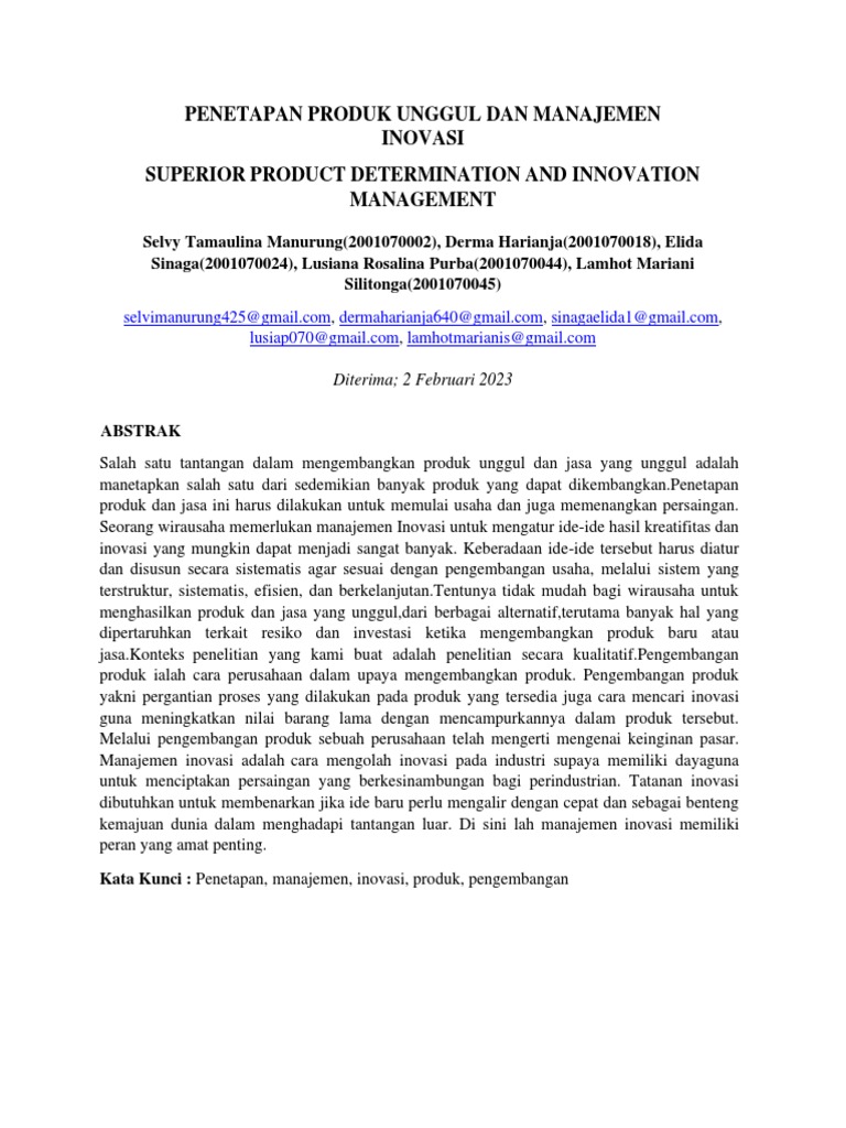 Jurnal Kewirausahaan Kelompok 5 | PDF