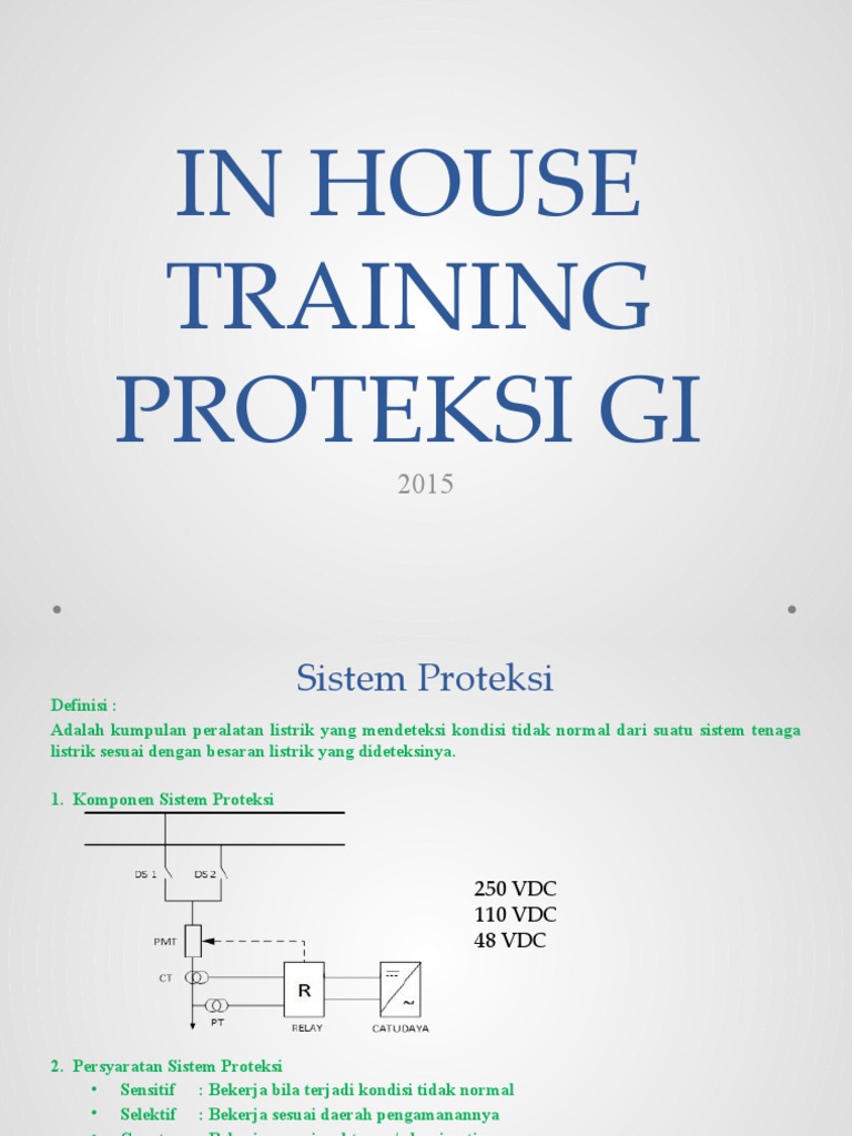 In House Training Sistem Proteksi | PDF