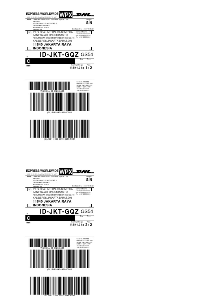 Awb 5117288466 | PDF | Freight Transport | Supply Chain Management