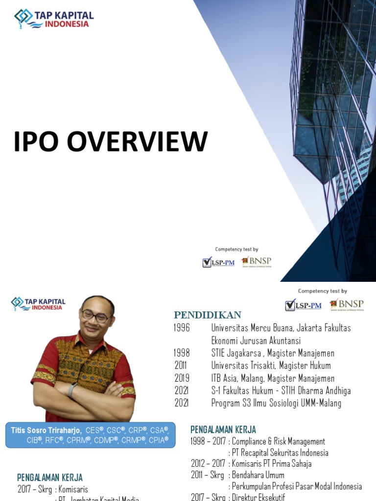 Materi Day 2 - IPO Overview | PDF
