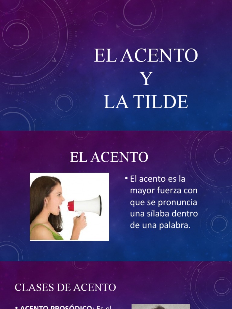 Acento y Tilde | PDF | Escritura latina | Estrés (lingüística)