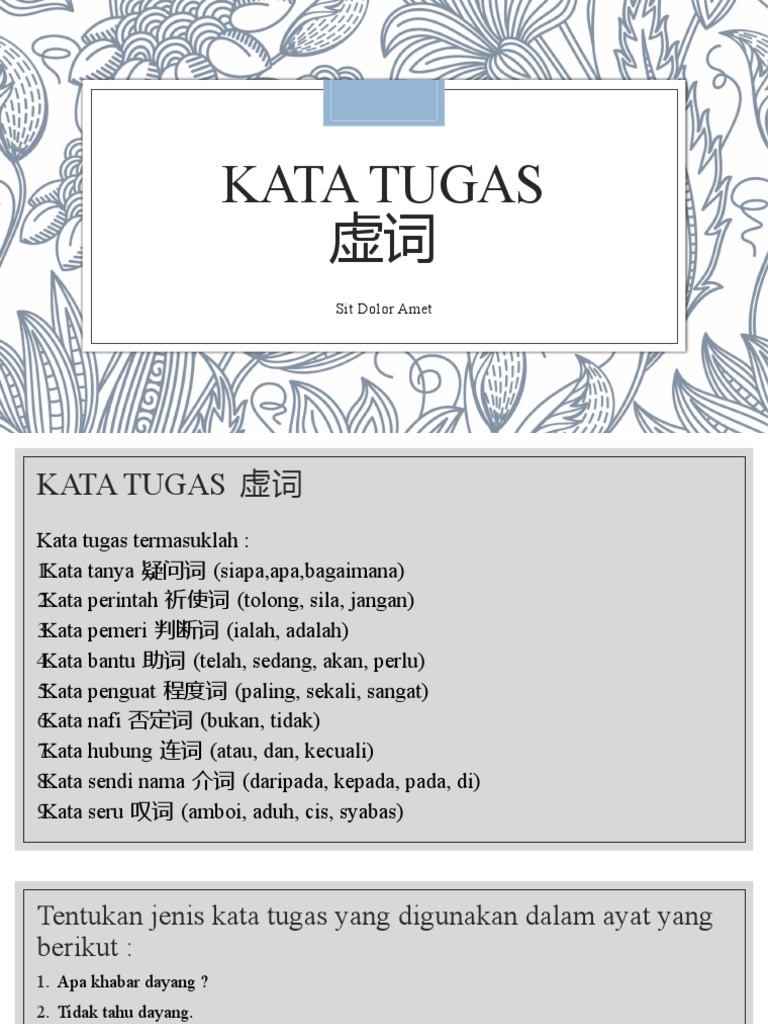 Kata Tugas | PDF
