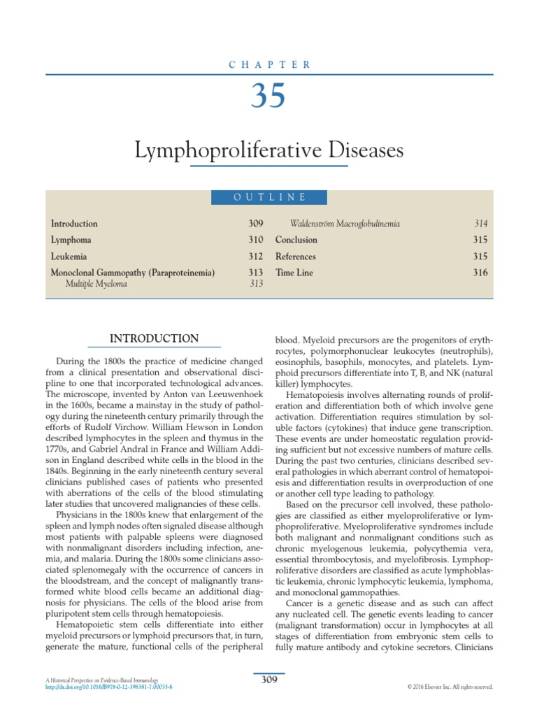 Lymphoproliferative Diseases | PDF | Lymphoma | Multiple Myeloma