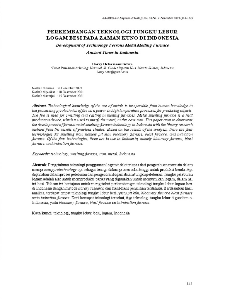 Perkembangan Teknologi Tungku Lebur Loga | PDF