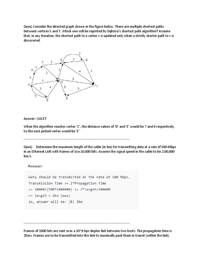 DC Practice Questions | PDF | Router (Computing) | Computer Data