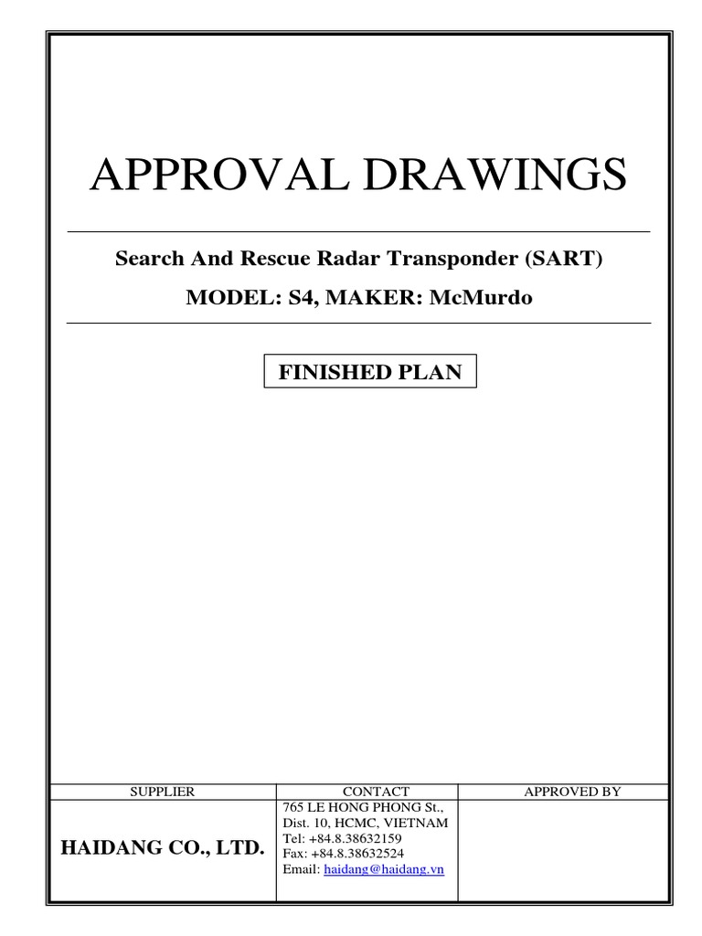 S4 SART Plan For Installation | Download Free PDF | Antenna (Radio ...