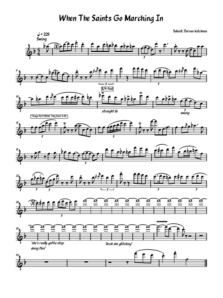 Saints Go Marching In Sheet Music | PDF