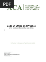 ACA Code of Ethics and Practice Ver15 | PDF | Counseling Psychology ...