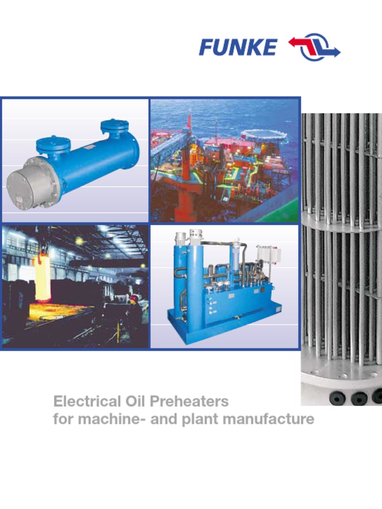 FUNKE Brochure Oil Preheater | PDF | Heat Exchanger | Vacuum Tube