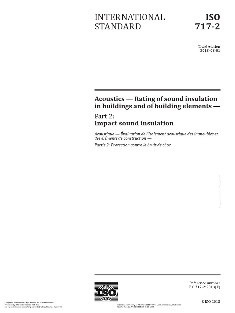 Iso 00717-2-2013 | PDF | Decibel | International Organization For ...