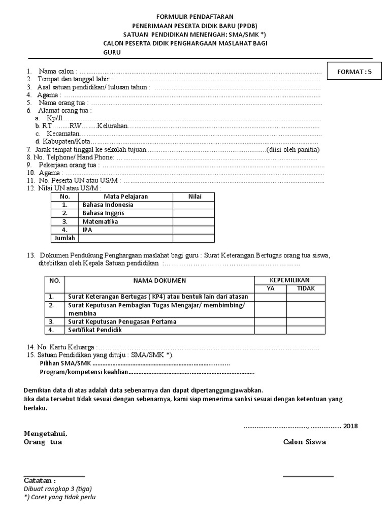 Formulir Pendaftaran PMG | PDF | Karier & Perkembangan | Bisnis
