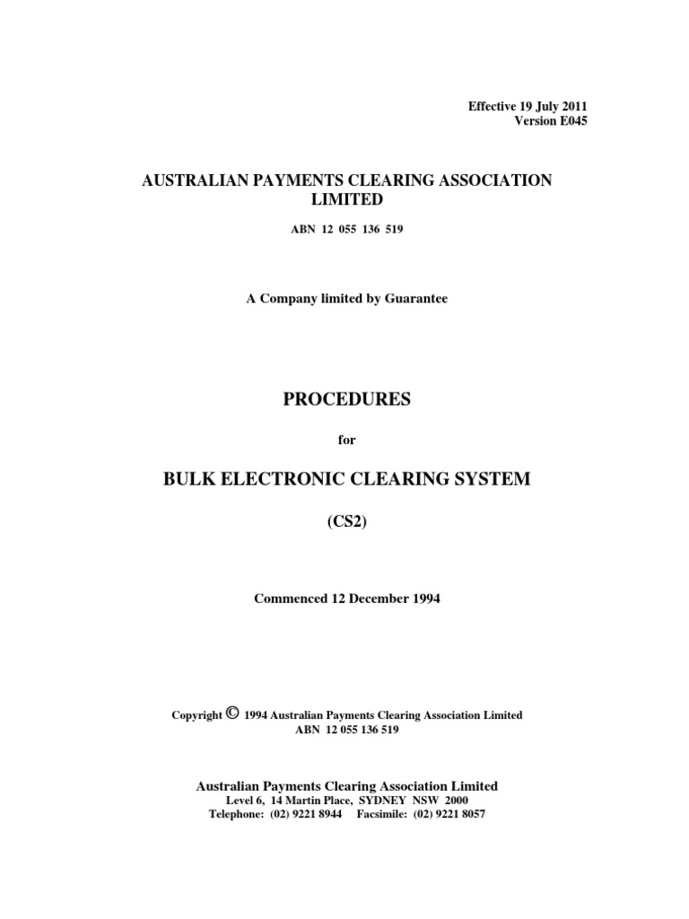 BECS Procedures | PDF | Debits And Credits | Debit Card