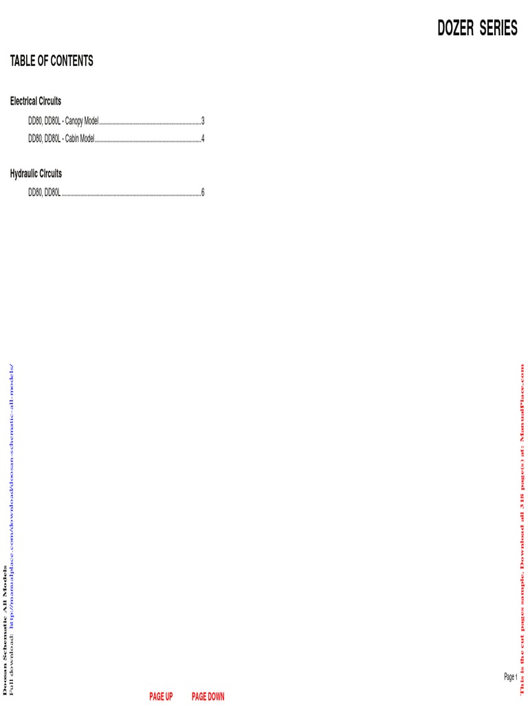Doosan Schematic All Models | PDF | Electrical Components | Design