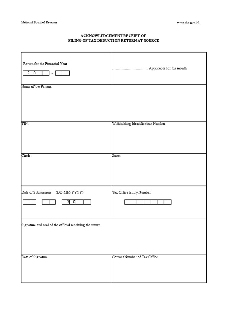 Sec-177 of ITA 2023 - Monthly Withholding Tax Return (1) | PDF