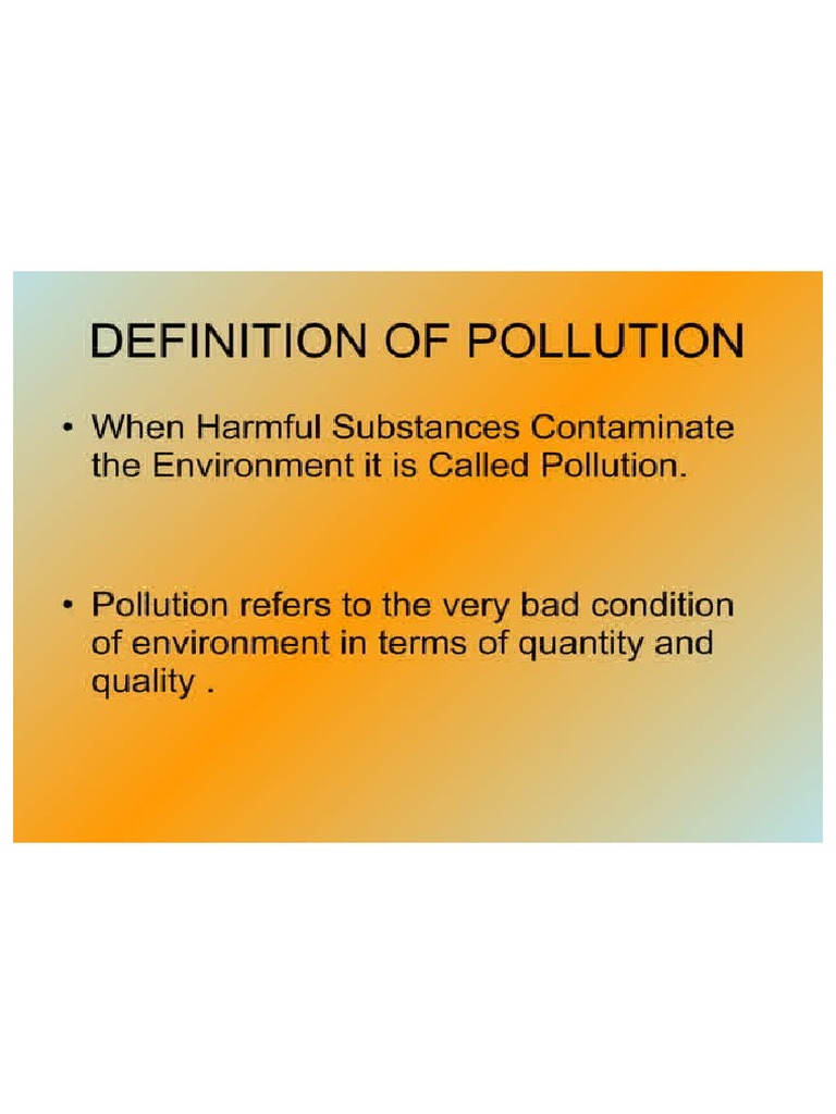 Eng PPT Polution | PDF
