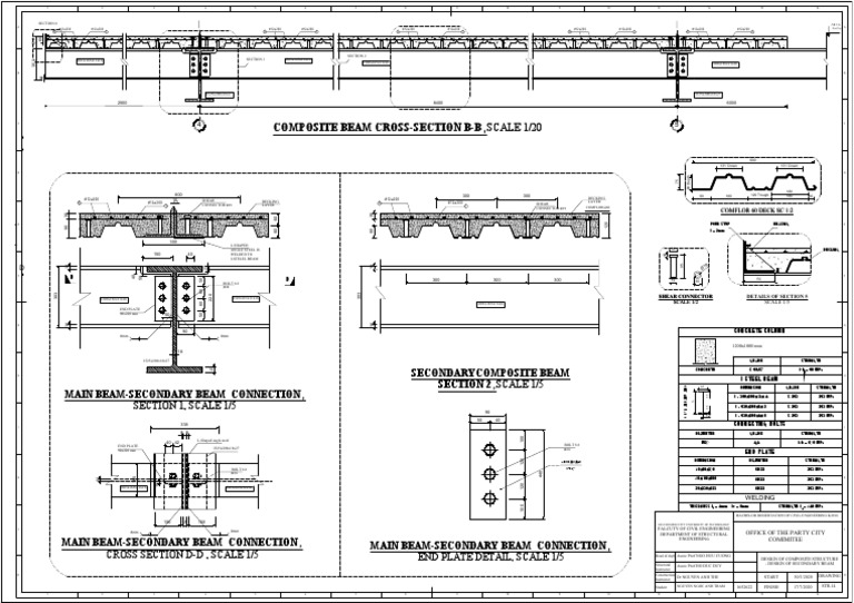 Str.14-Design of Composite Structure-Design of Secondary Beam | PDF ...