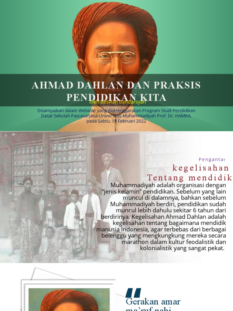 Pak Desvian - Ahmad Dahlan Dan Praksis Pendidikan Kita | PDF | Ilmu Sosial