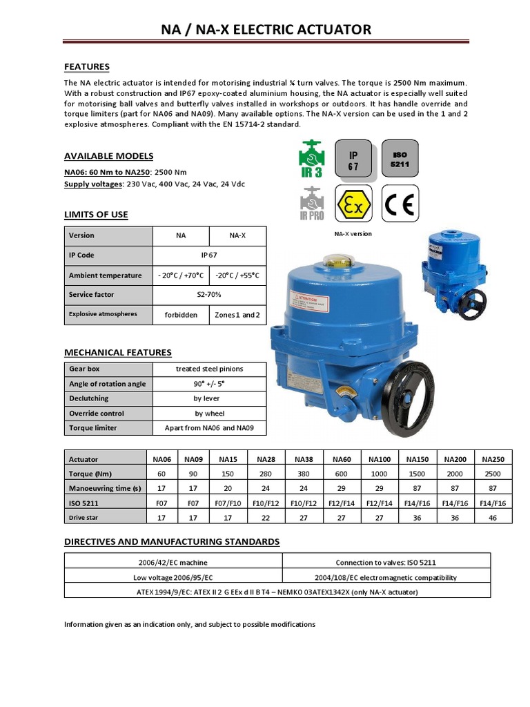 NA Actuator | PDF | Mains Electricity | Switch