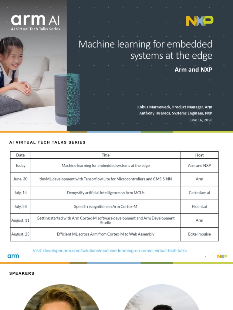 ML For Embedded Systems at The Edge - NXP and Arm - FINAL | PDF
