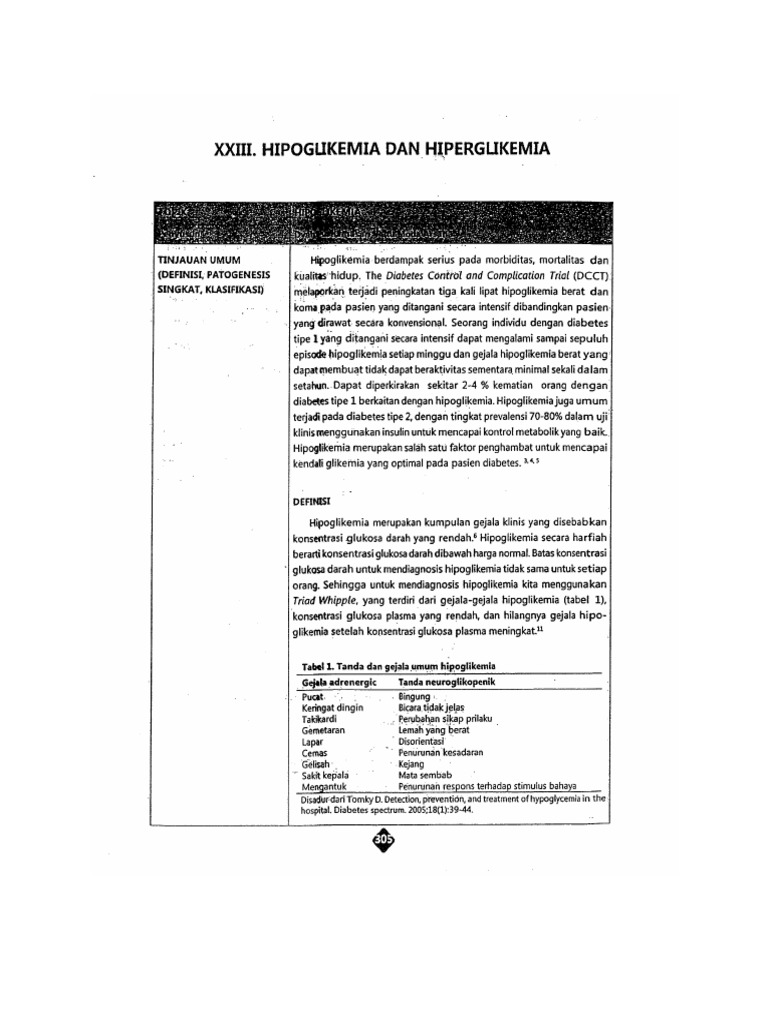 Hipoglikemia Dan Hiperglikemia | PDF