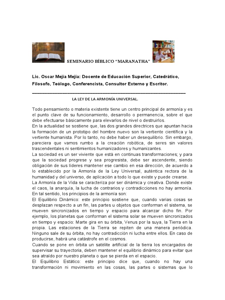 La Ley de La Arm - Uni. 2023. | PDF | Tierra | Orbita