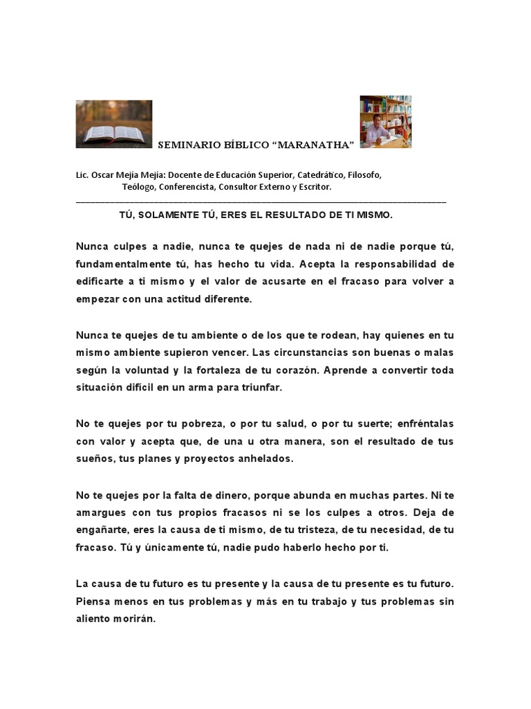 Tú, solamente tú 2023. | PDF