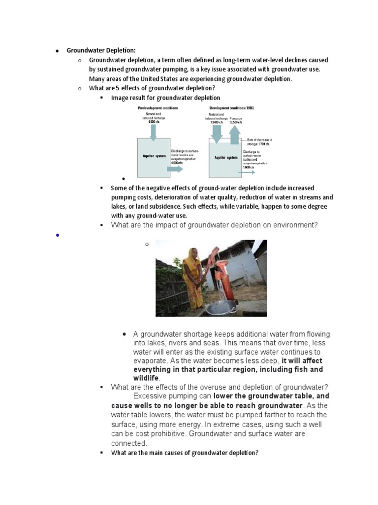 Groundwater Depletion | PDF | Groundwater | Resource Depletion