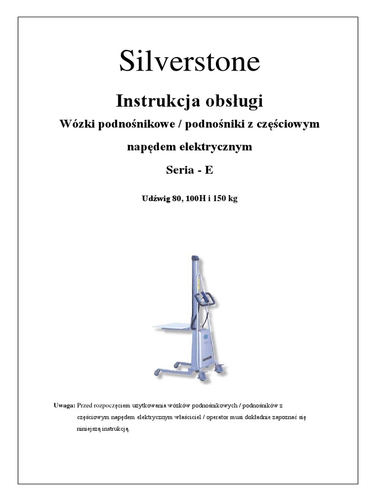 E100H Instrukcja Obsługi | PDF