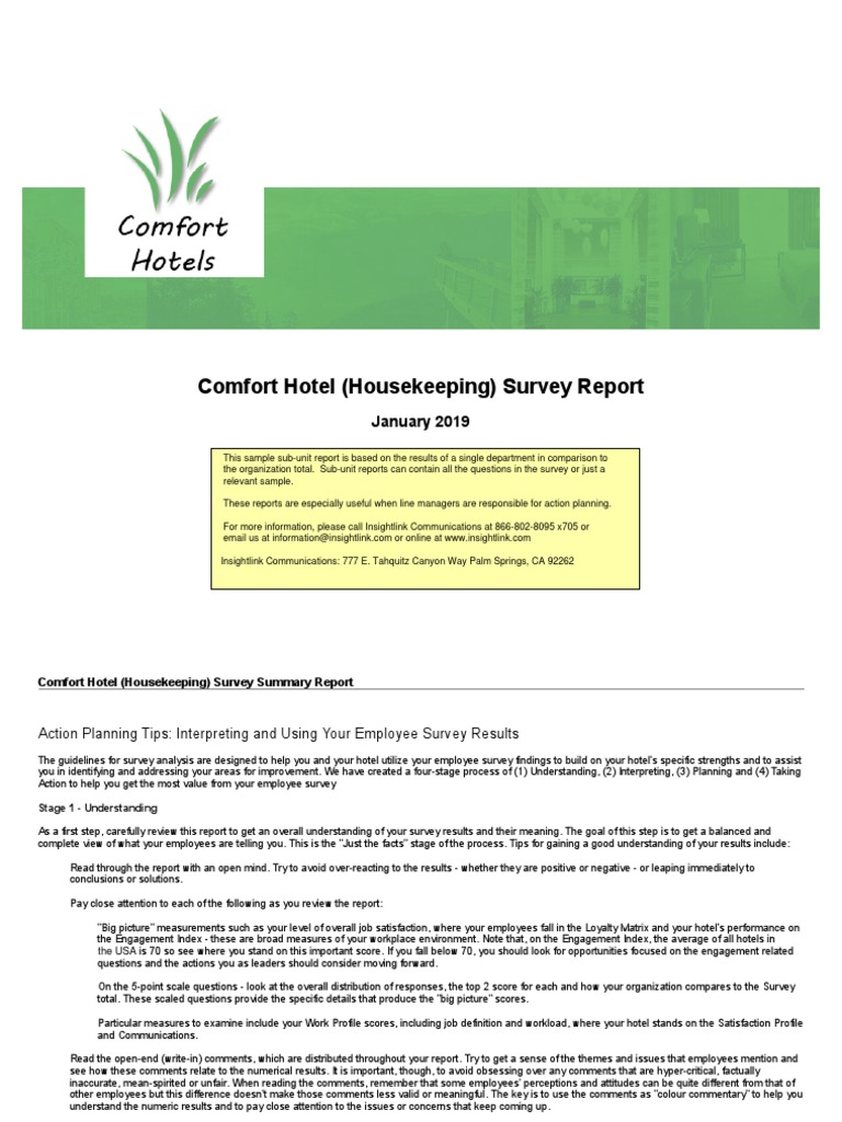 Insightlink Unit Report Sample | PDF