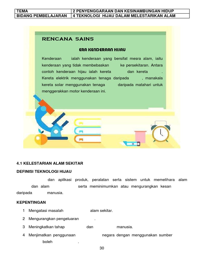 Bab 4 Teknologi Hijau Dalam Melestarikan Alam Pdf