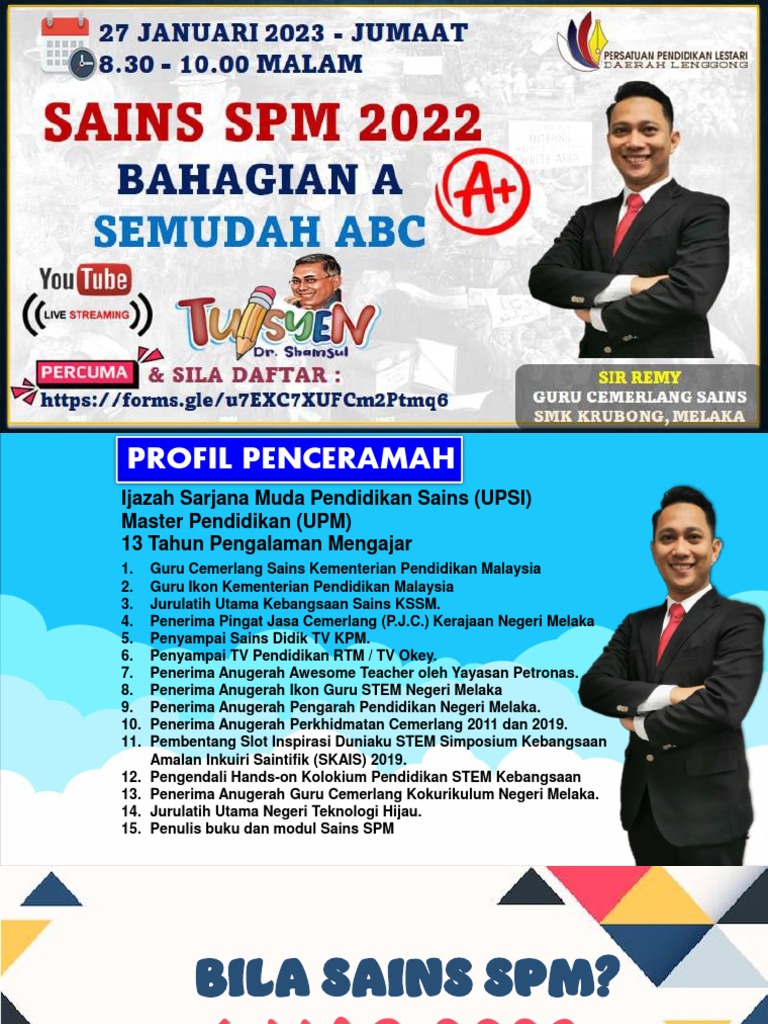 Slot 1 Bahagian A Bersama Sir Remy - From Sir Remy With Love | PDF