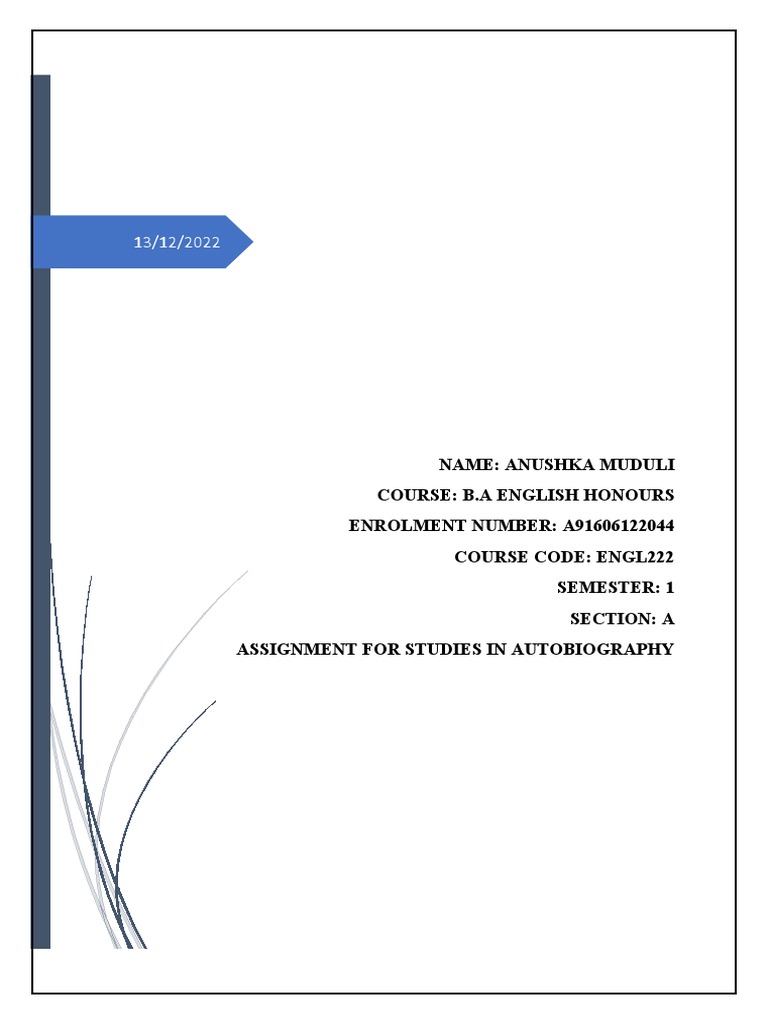 Anushka Muduli, Autobiography | PDF | Nelson Mandela