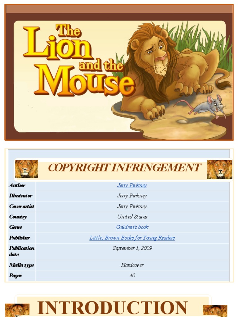 The Story Lion Mouse Pdf