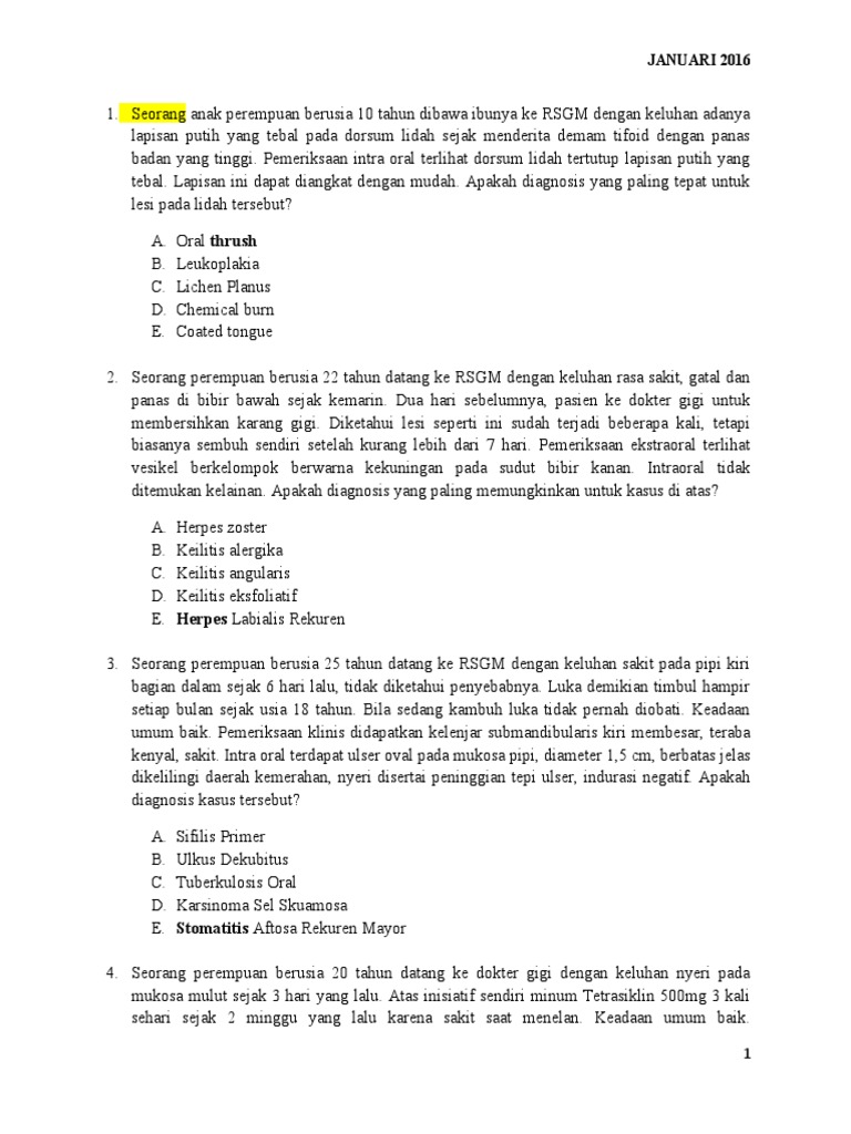 CBT 2016 Januari | PDF