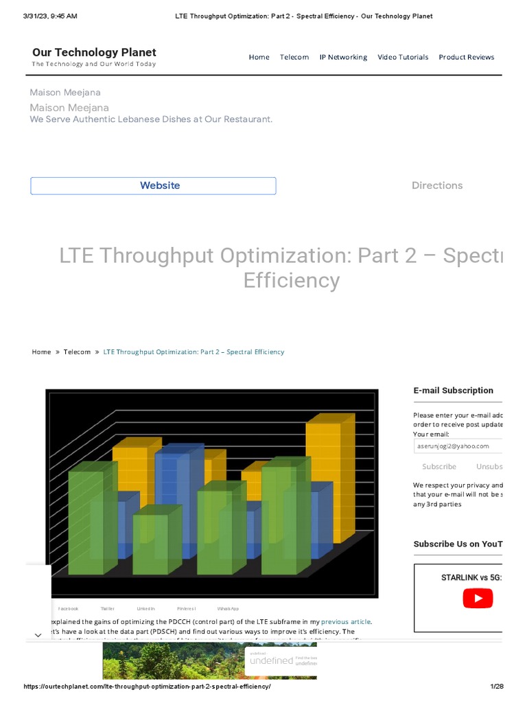 LTE Throughput Optimization - Part 2 - Spectral Efficiency - Our Technology Planet | PDF