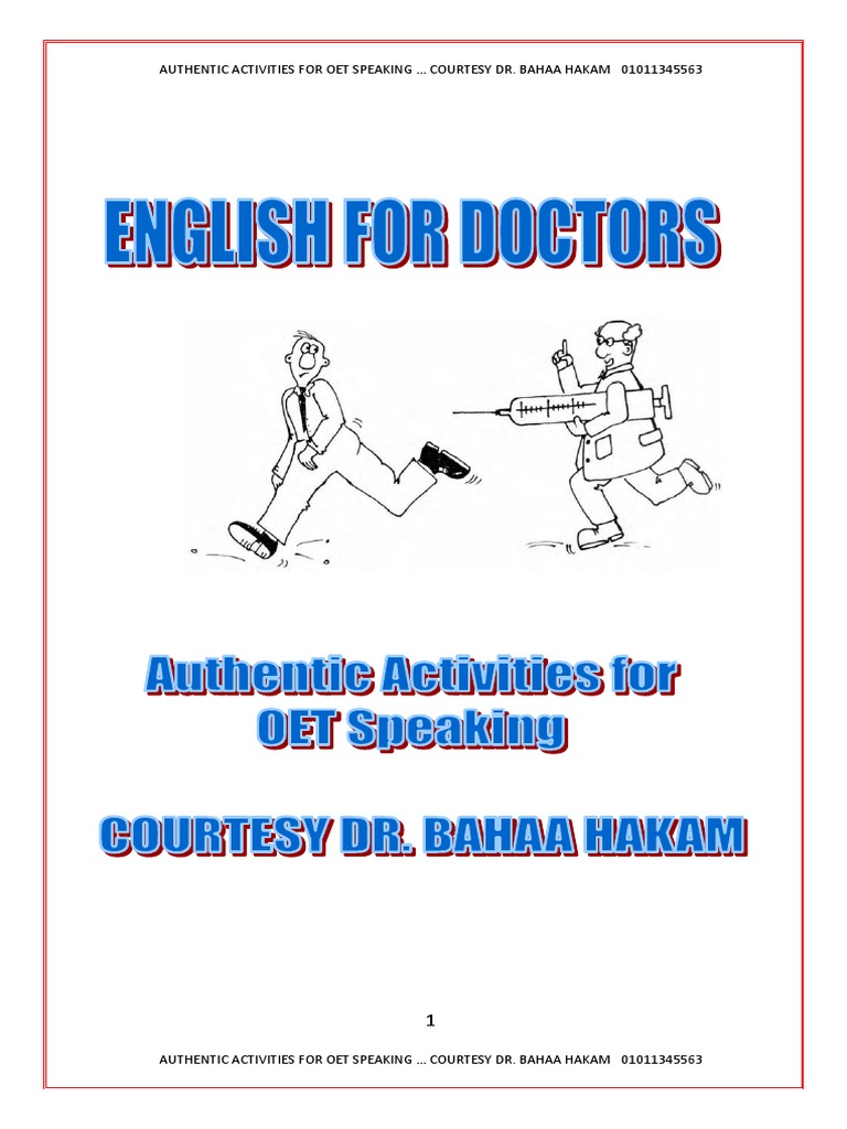 OET Speaking Activities for Medical Roles | PDF | Vertigo | Nausea