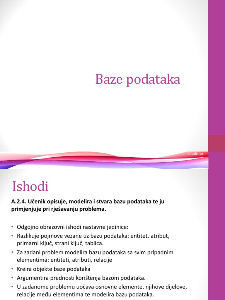 Baze Podataka | PDF