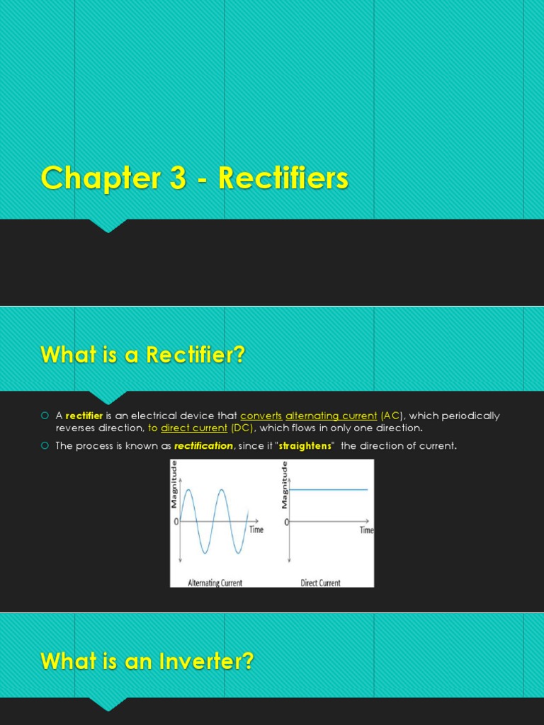 Chapter 3 - Rectifiers-1 | PDF | Rectifier | Direct Current