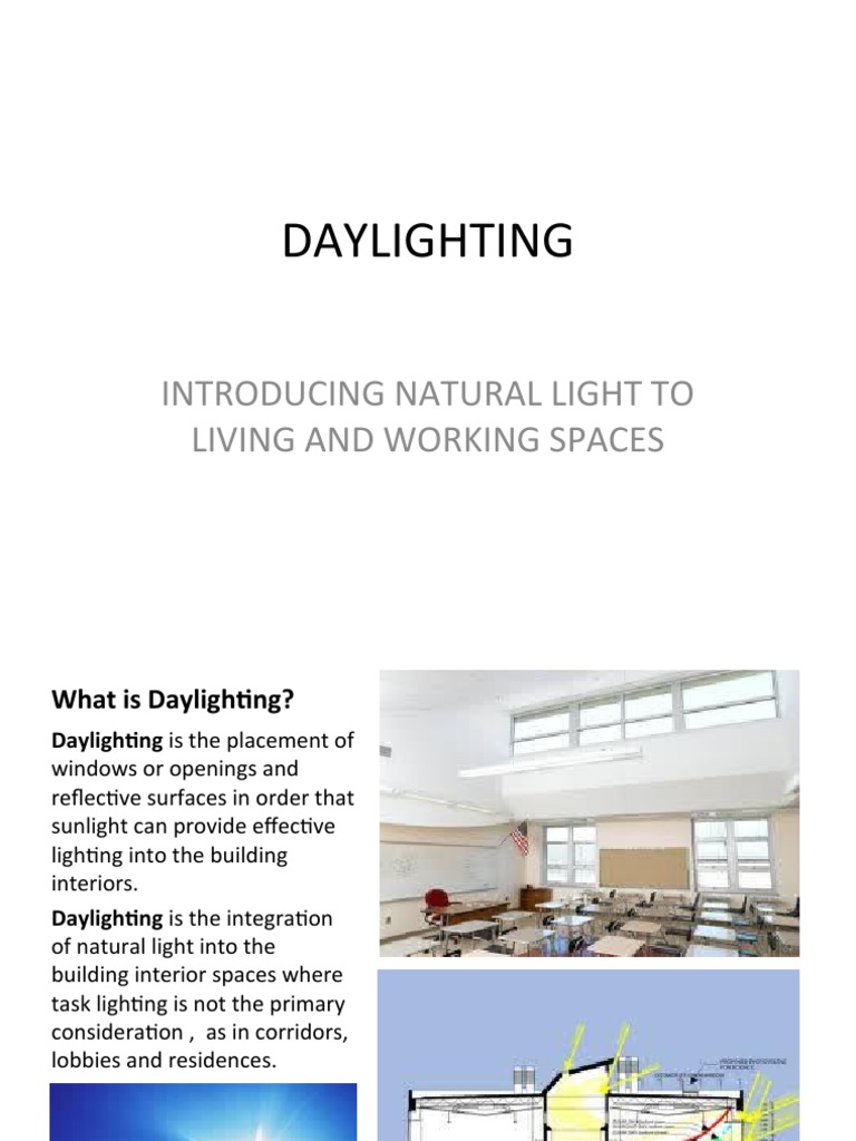 DAYLIGHTING | Download Free PDF | Window | Lighting